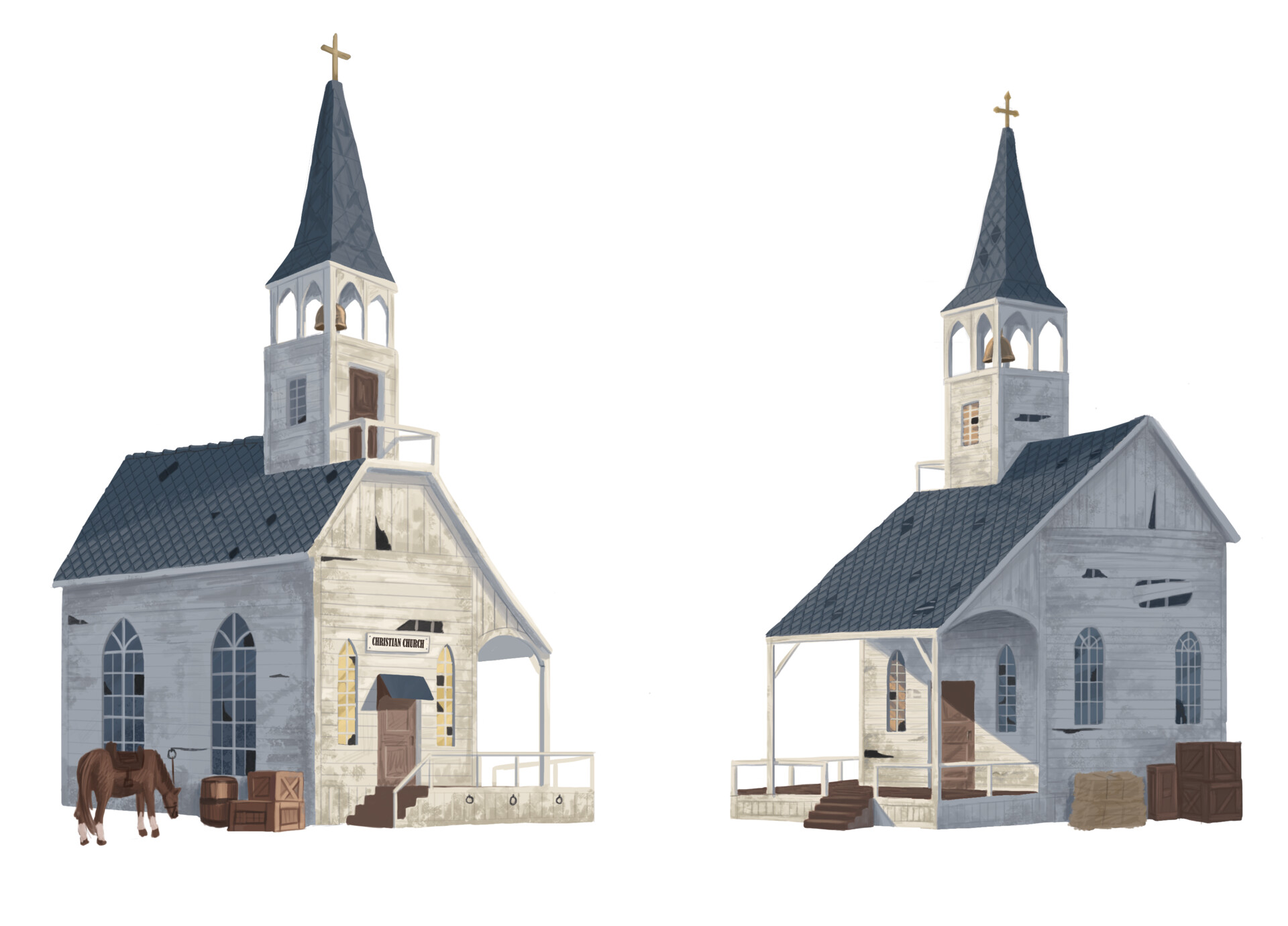 ArtStation - Western Church