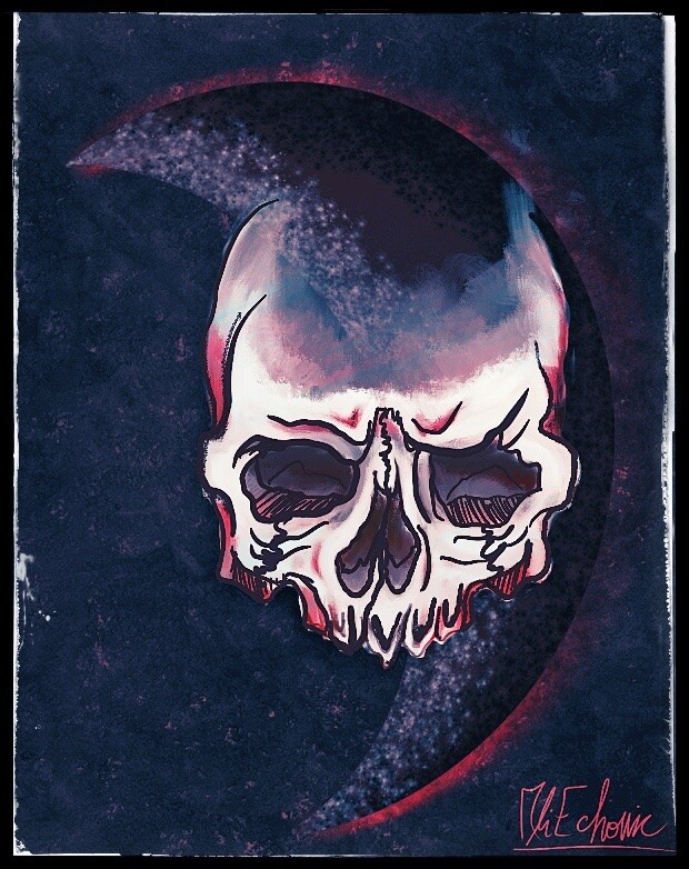 ArtStation - The moon skull