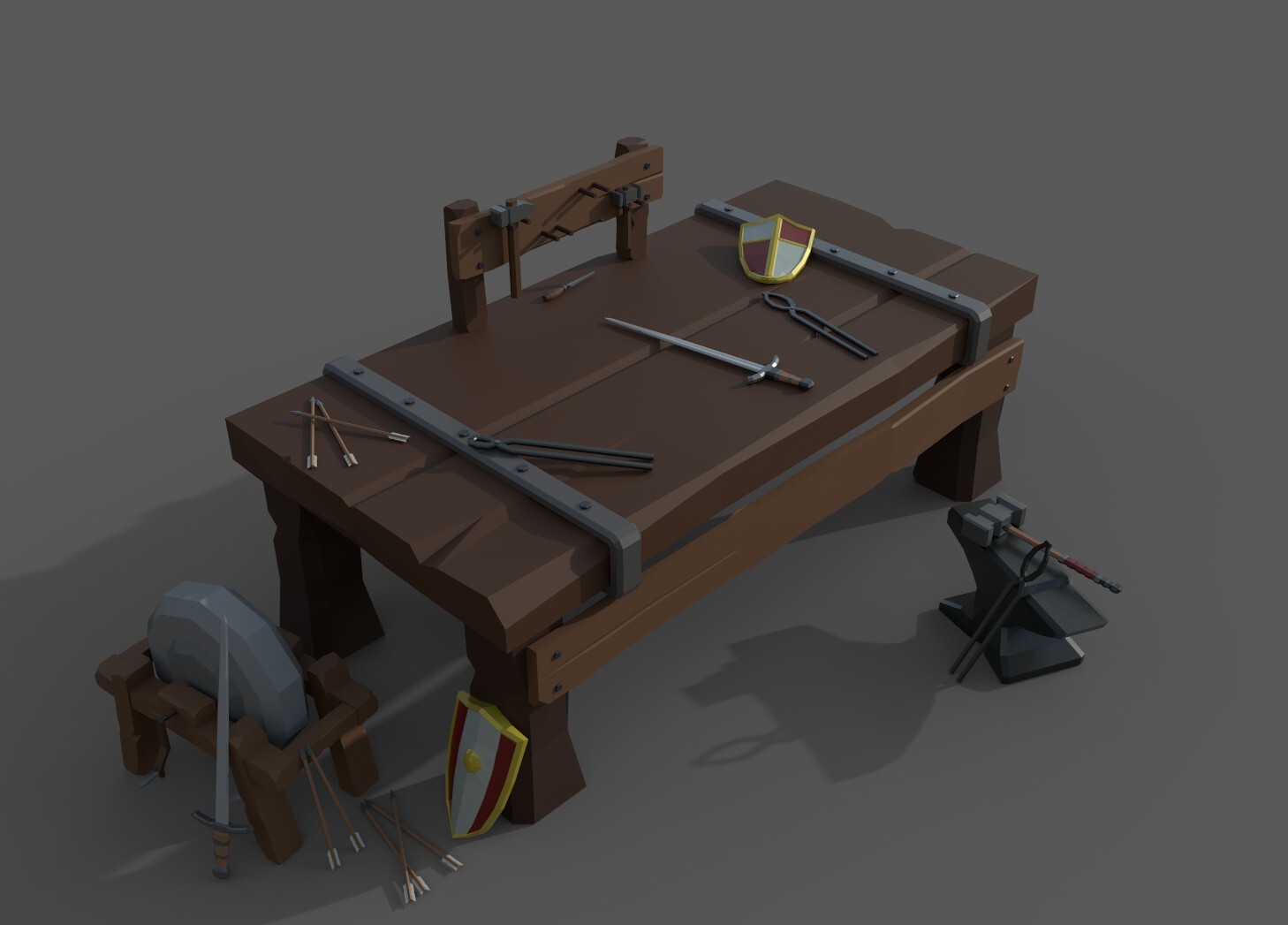 ArtStation - Blacksmith props table