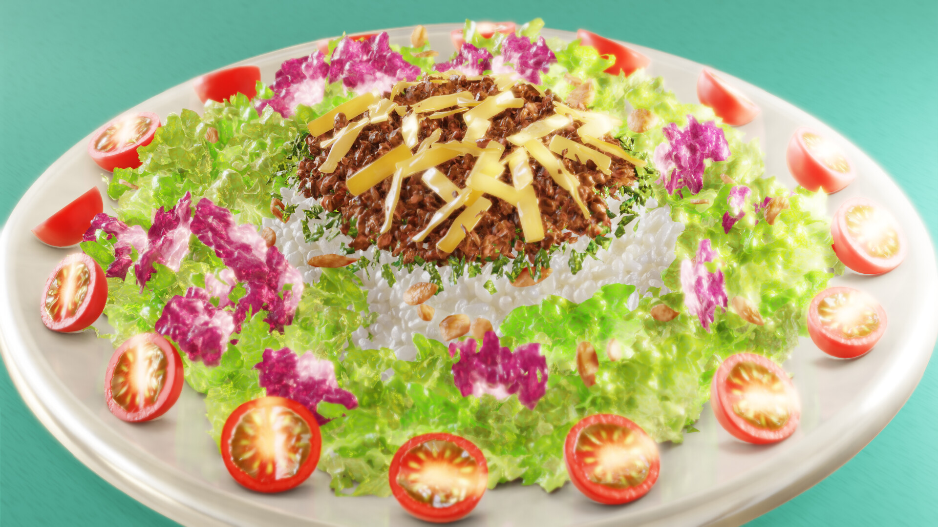ArtStation - Parametric Taco Rice - Blender 2.92 Geometry Nodes