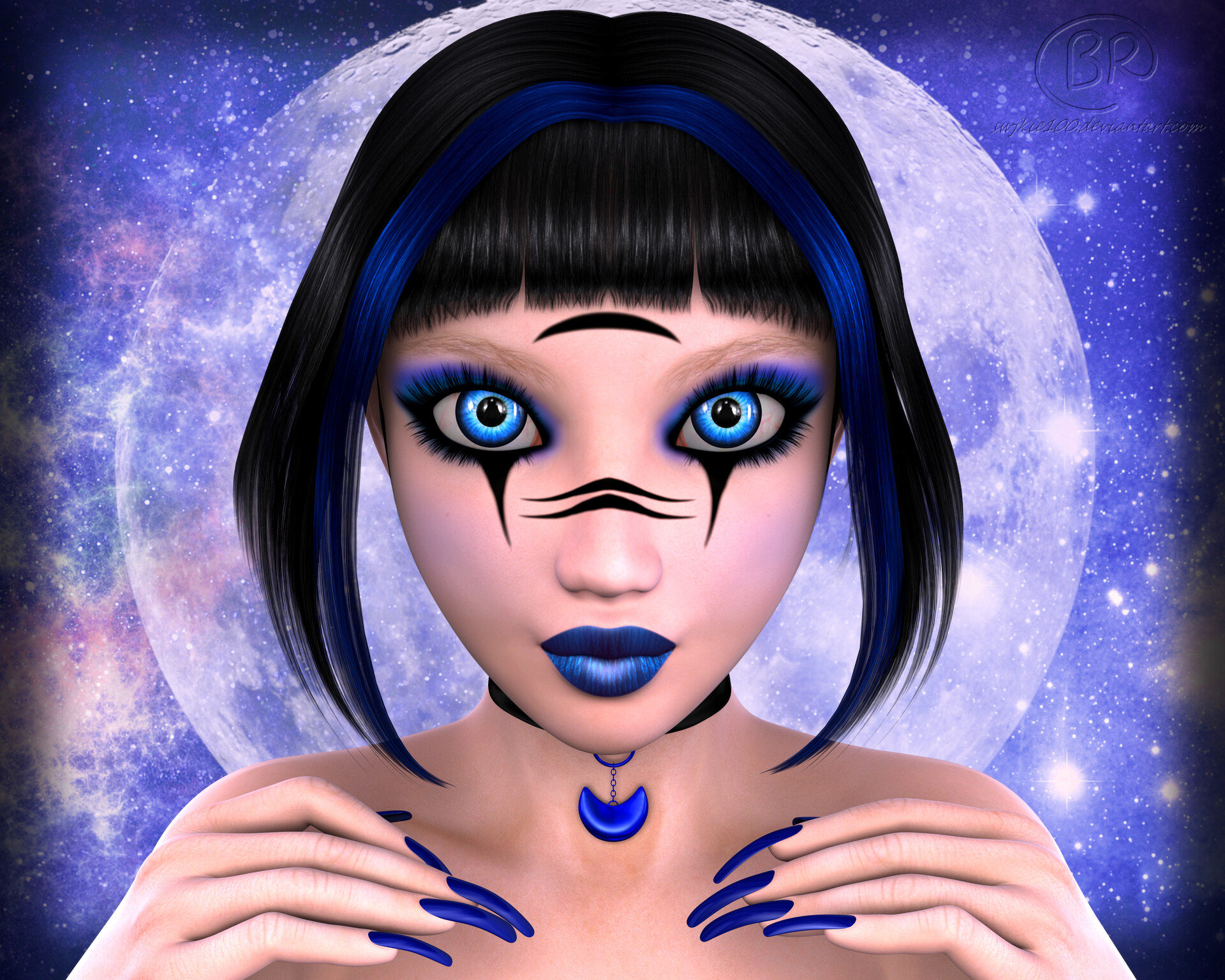 ArtStation - Luna New Goth Girl