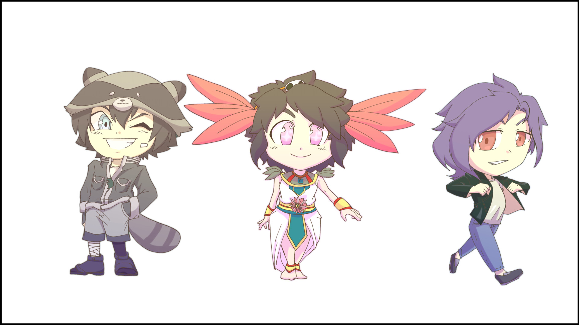 ArtStation - Chibi Characters set or my Vtuber Friends