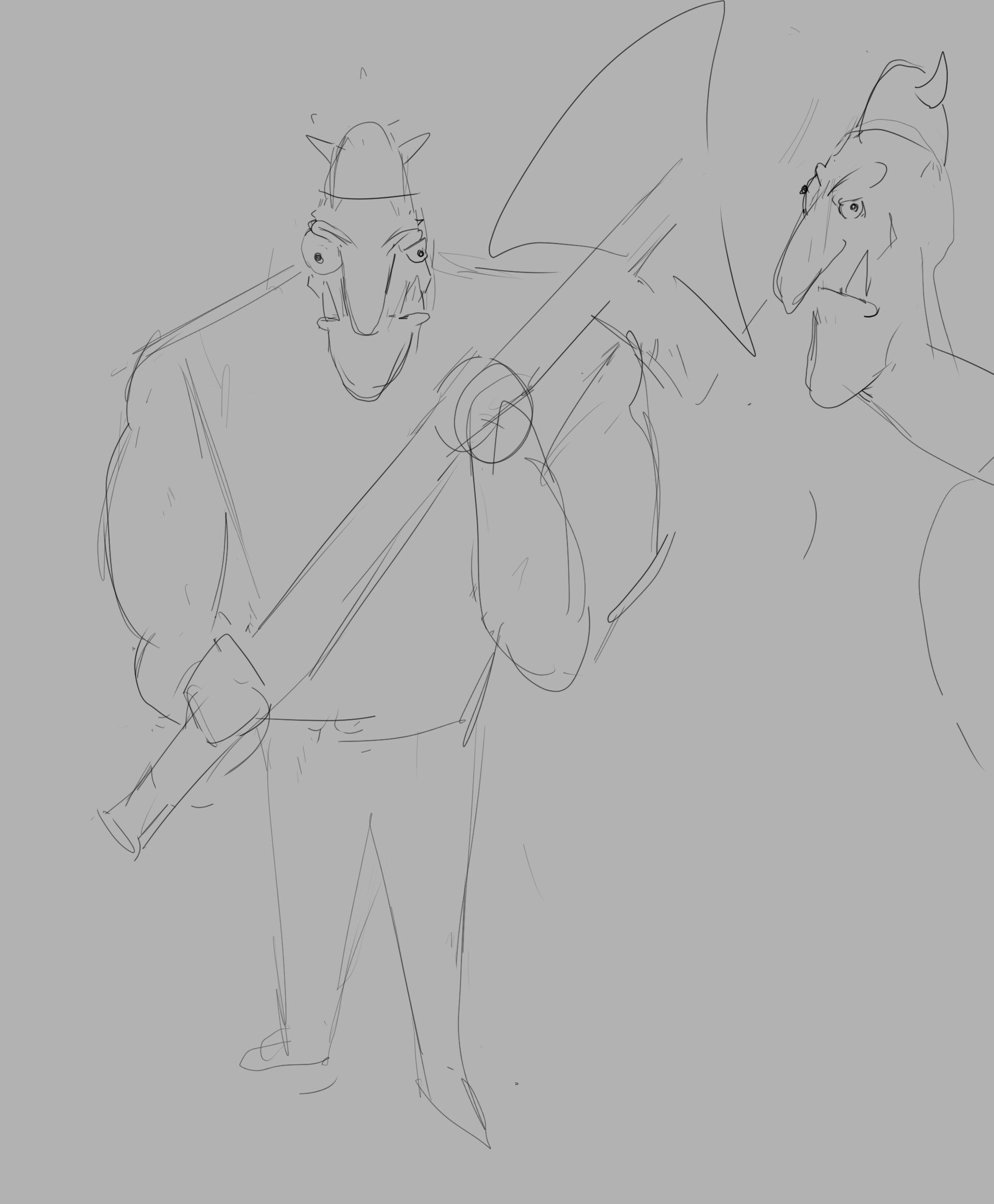 Vilmer Glemme - Animation - Scarf Knight vs Troll