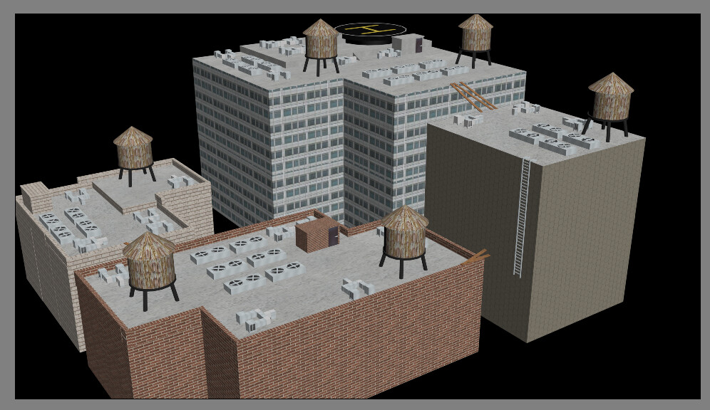 ArtStation - Rooftop Chase Scene