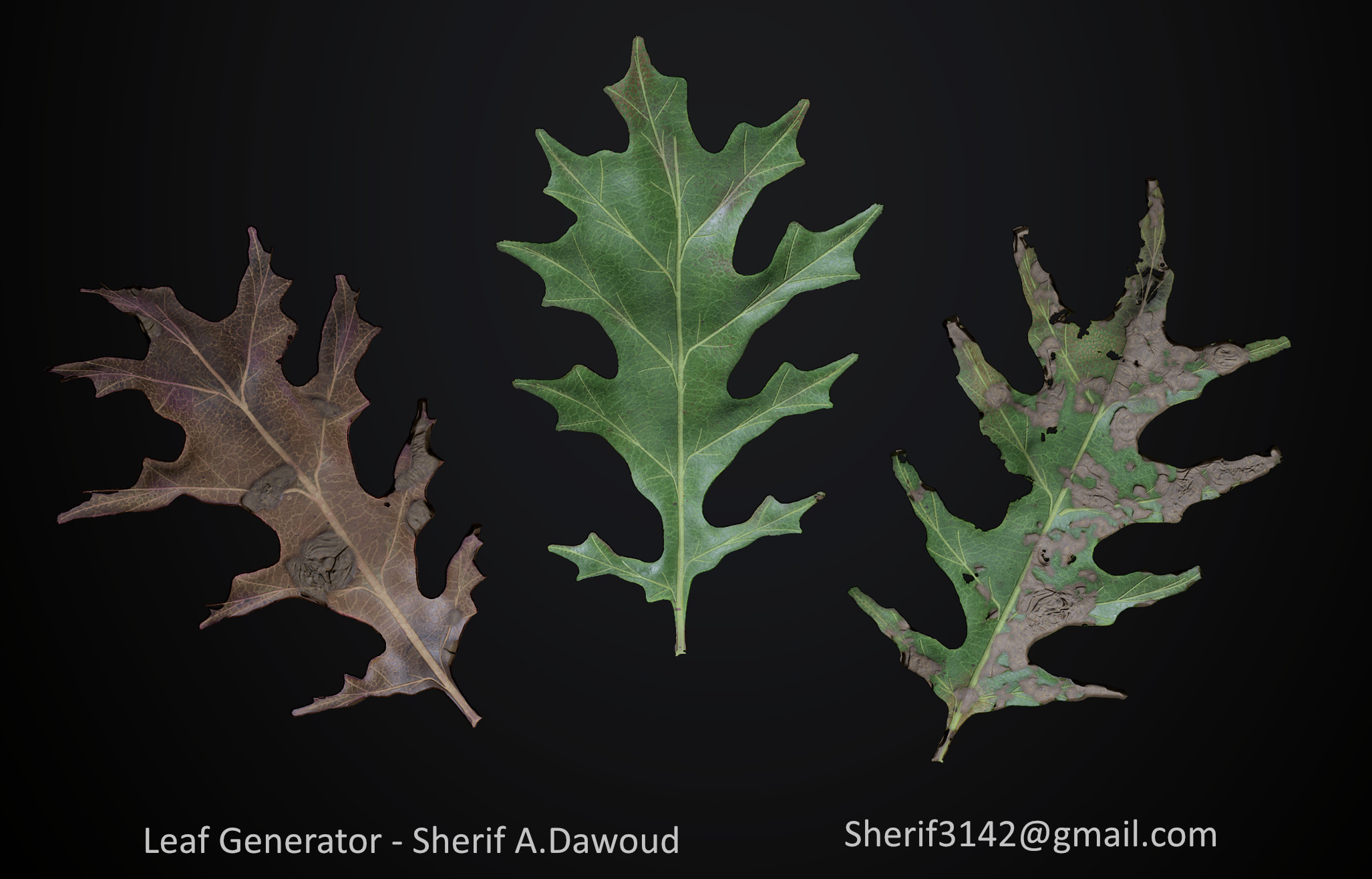 Sherif Dawoud | 3D Game Artist - Leaf/Foliage Generator - Substance ...