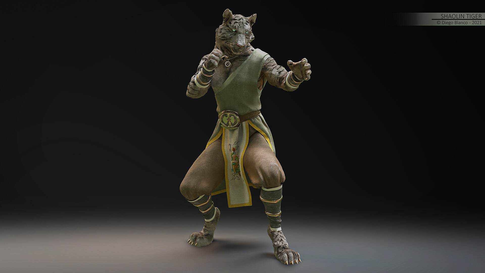 ArtStation - Shaolin Tiger