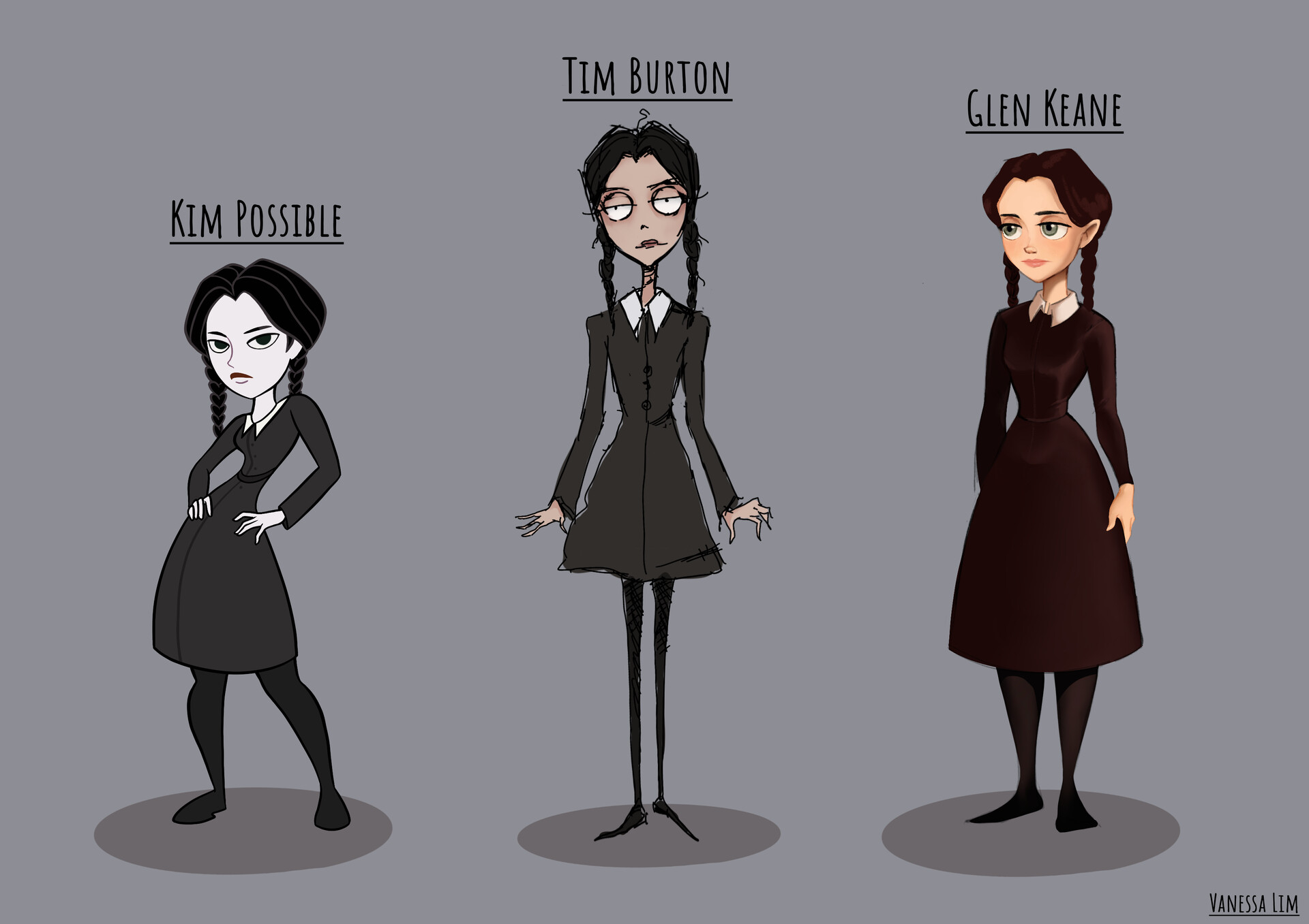 ArtStation - Wednesday Addams Style Challenge