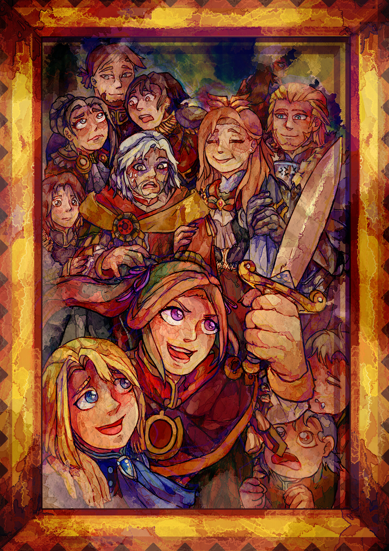 ArtStation - Dimitri and Edelgard- Family Portrait Fanart