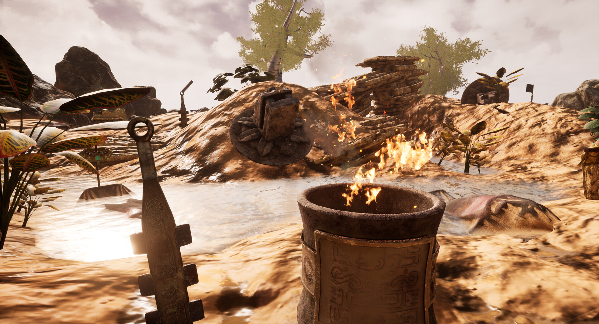 ArtStation - Aztec flying sanctuary