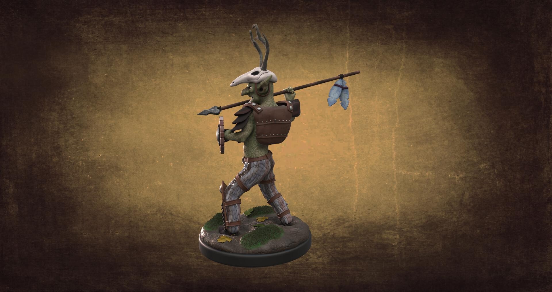 Geoff Graham - Goblin Warrior Sculpt - For 3D Print