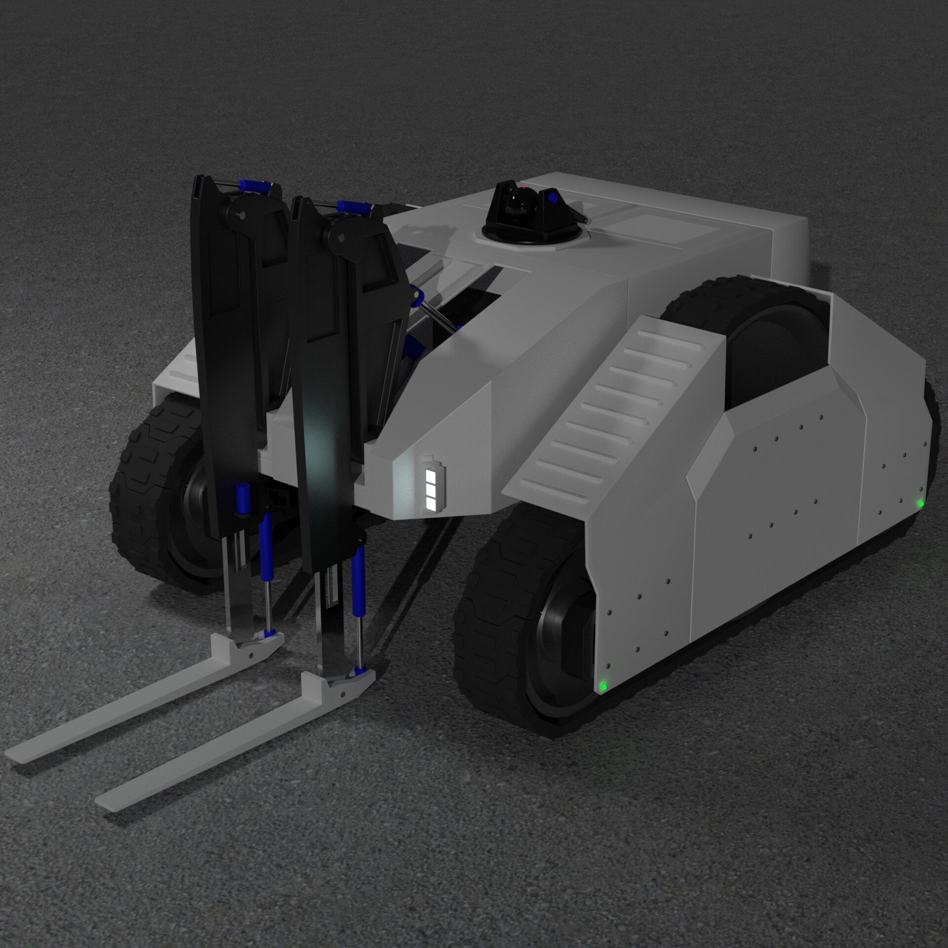 ArtStation - SciFi Forklift Concept