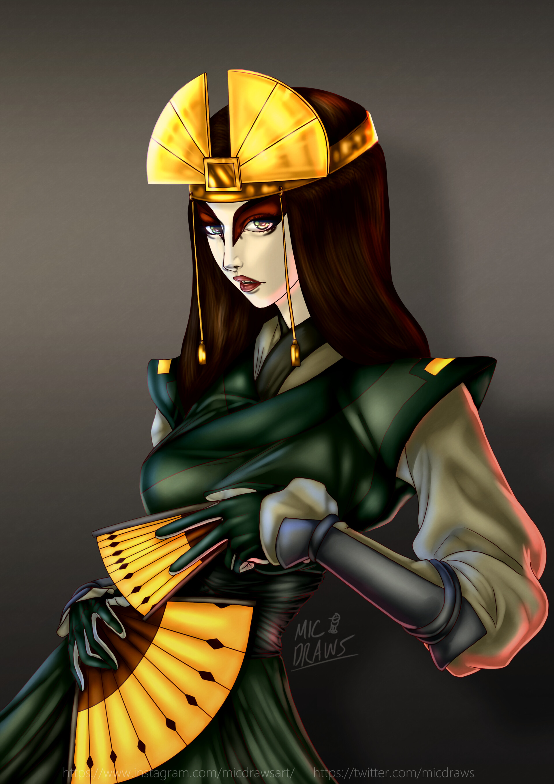 ArtStation - Avatar Kyoshi (FanArt)