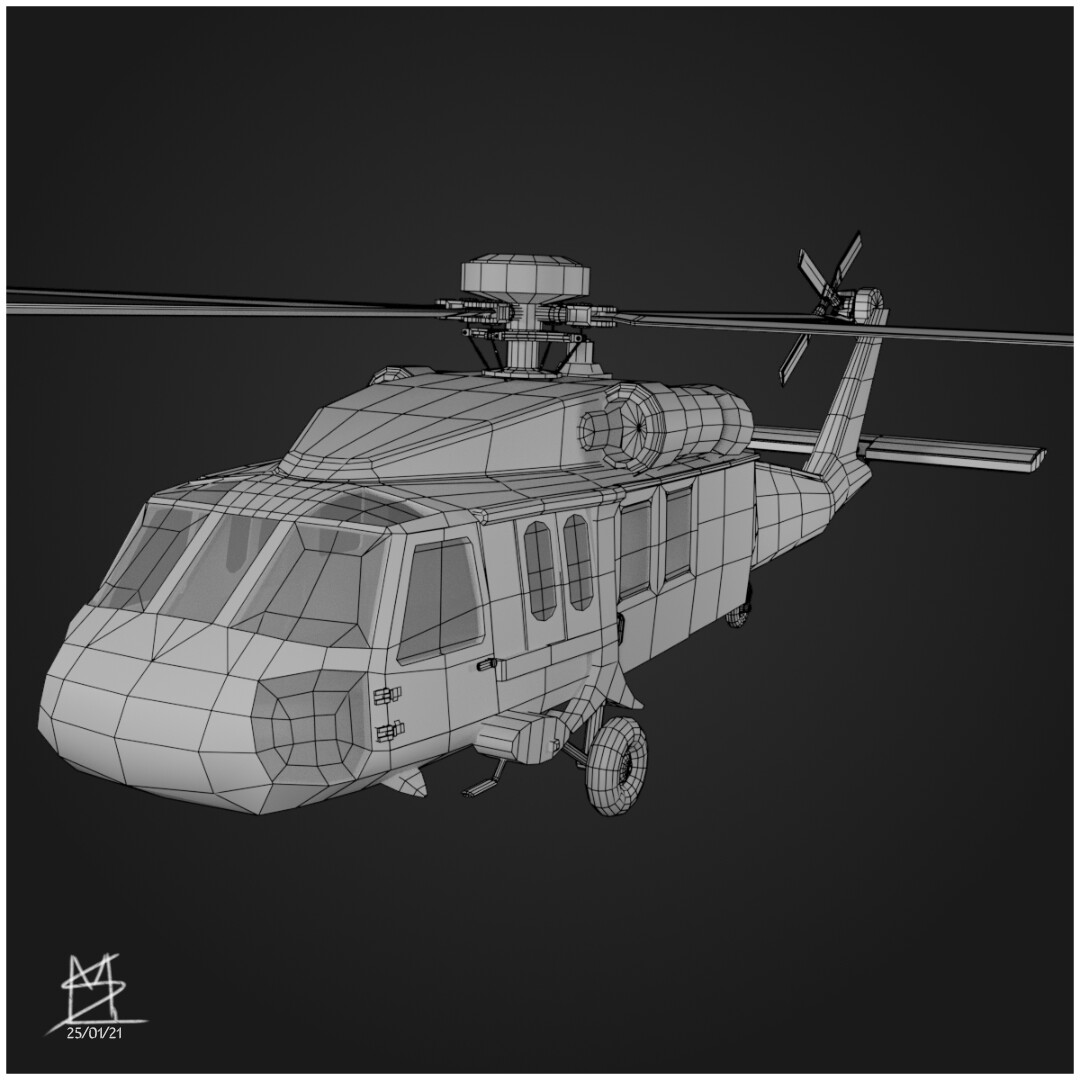 ArtStation - Helicopter - Personal Project