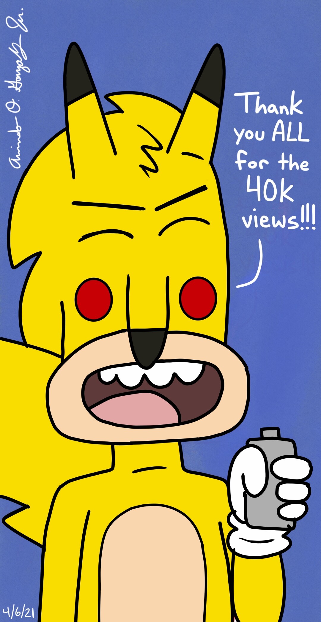 ArtStation - Richu 40k Views Drawing