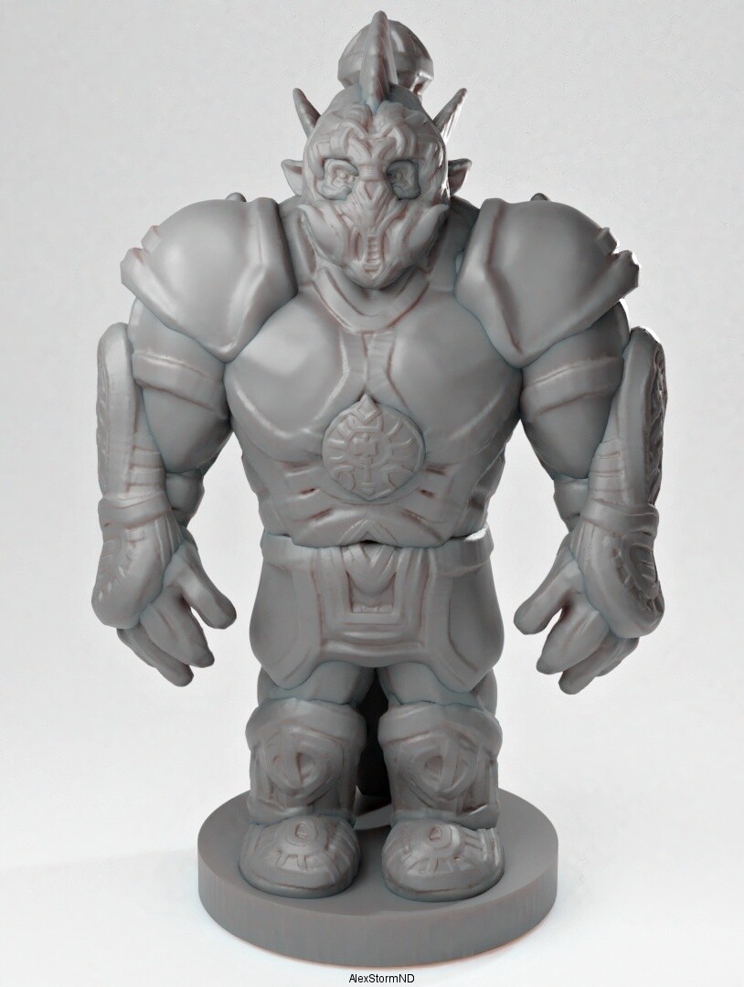 ArtStation - Armored Ogre with Stonemaul Sword