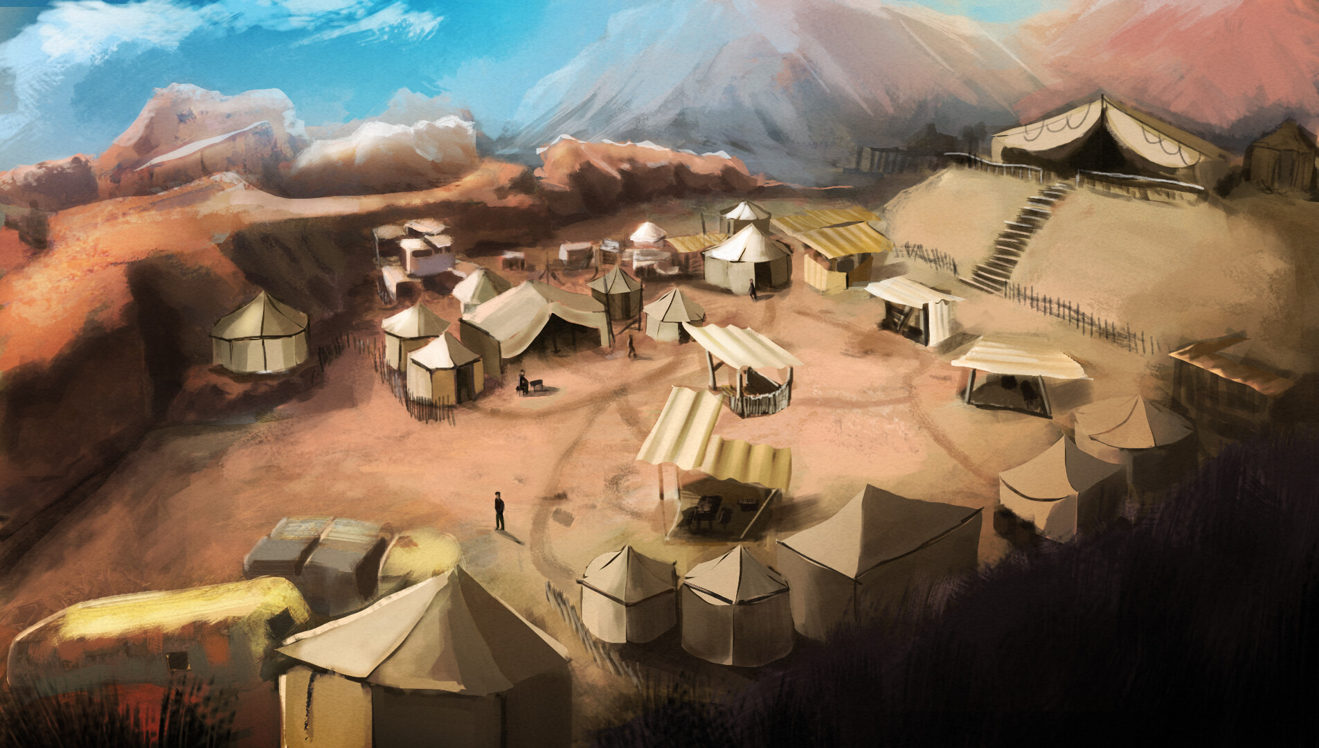 ArtStation - Bitter springs artwork for OWB