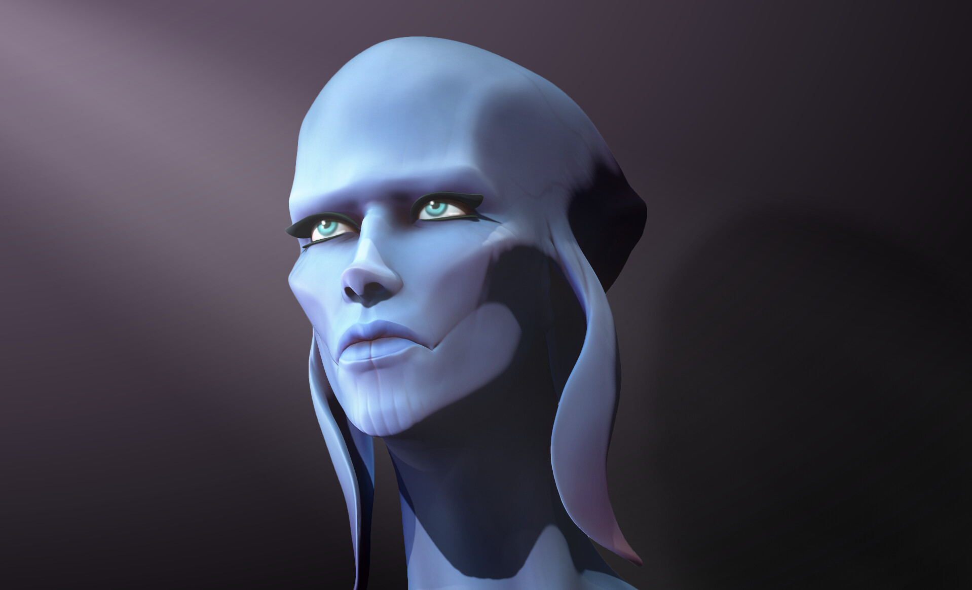 ArtStation - Blue Alien