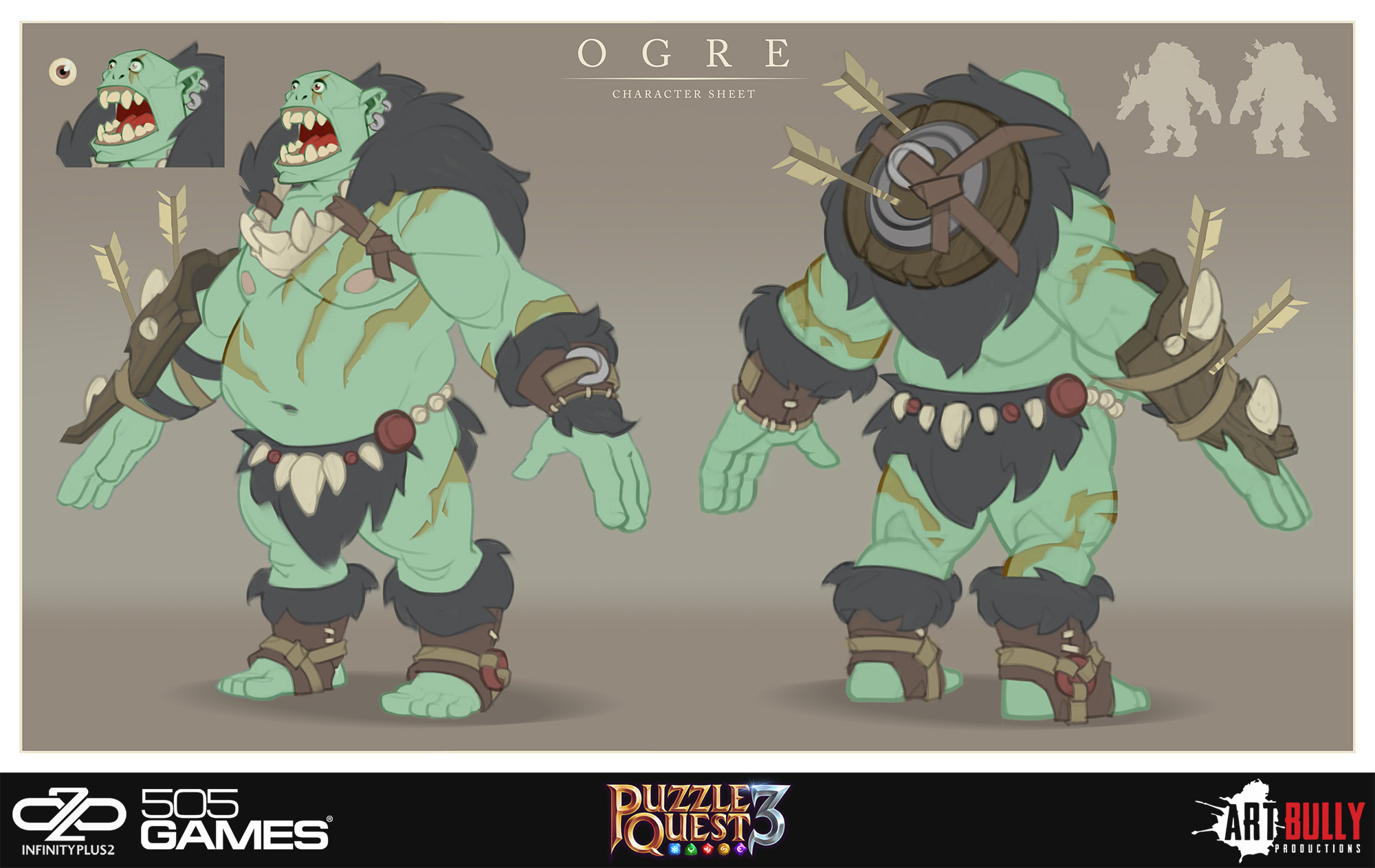 Art Bully Productions - Puzzle Quest 3 - Characters - Concept Art - 01