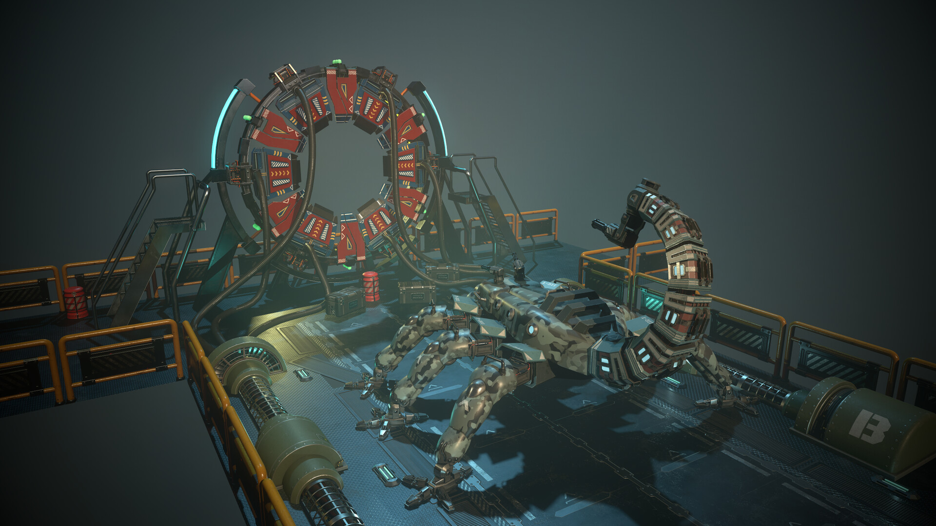 ArtStation - Mech Diorama