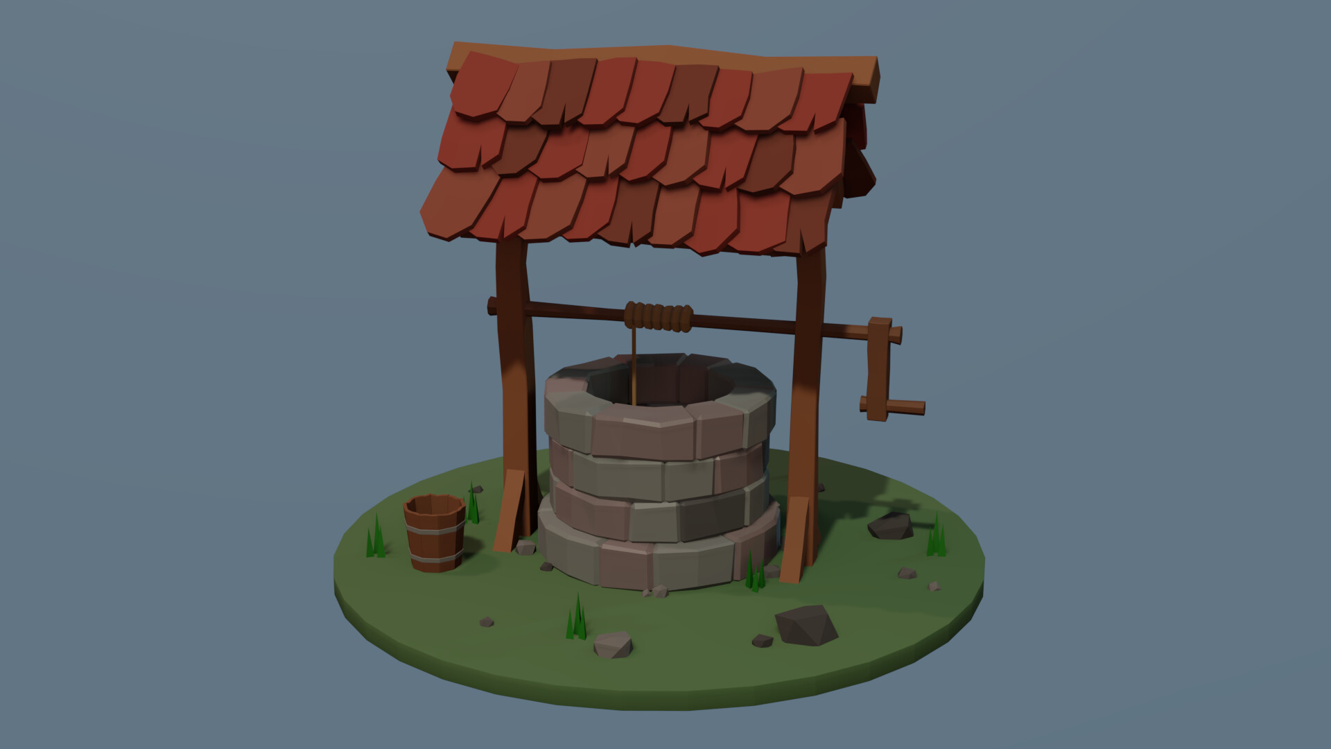 ArtStation - Low Poly Well
