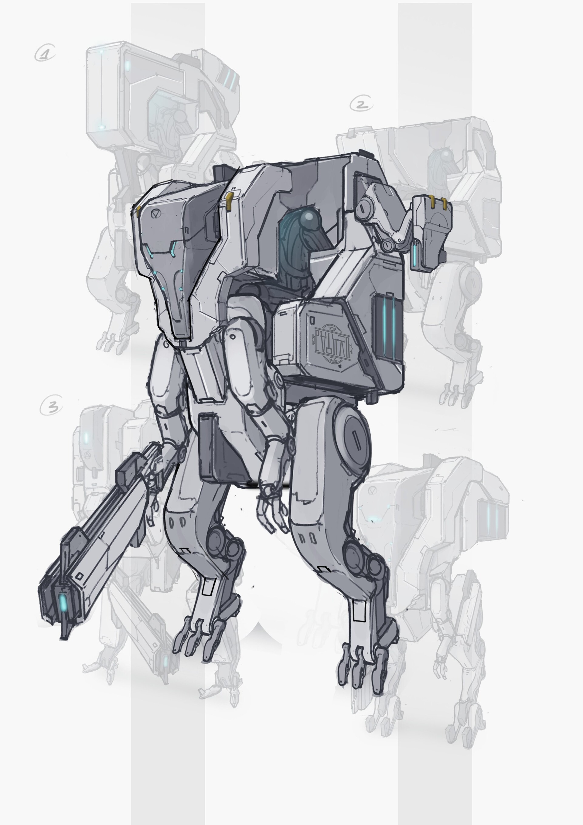 SprinKah - WARFRAME Fan Concept - CORPUS Exo-frame