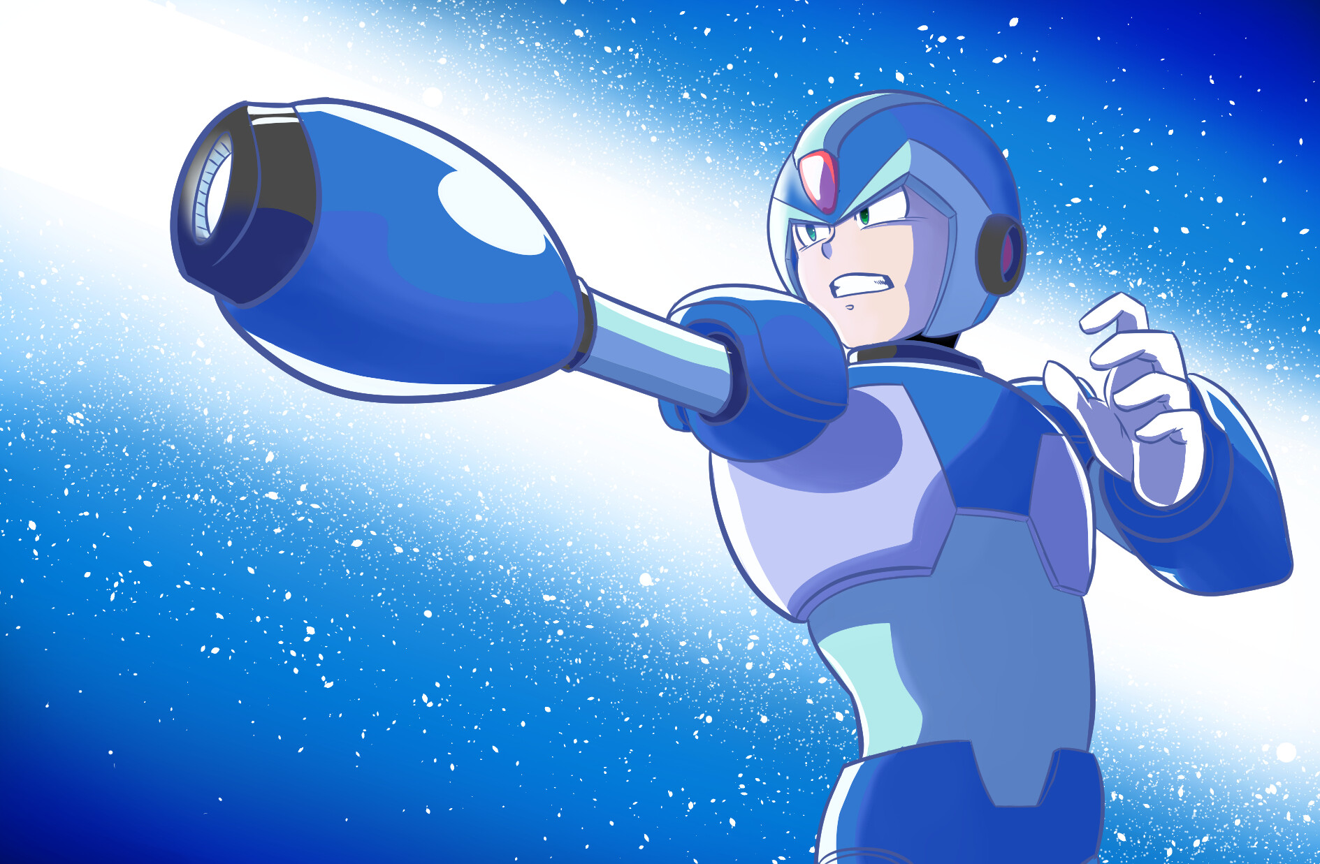 ArtStation - Mega Man X4 opening scene redraw
