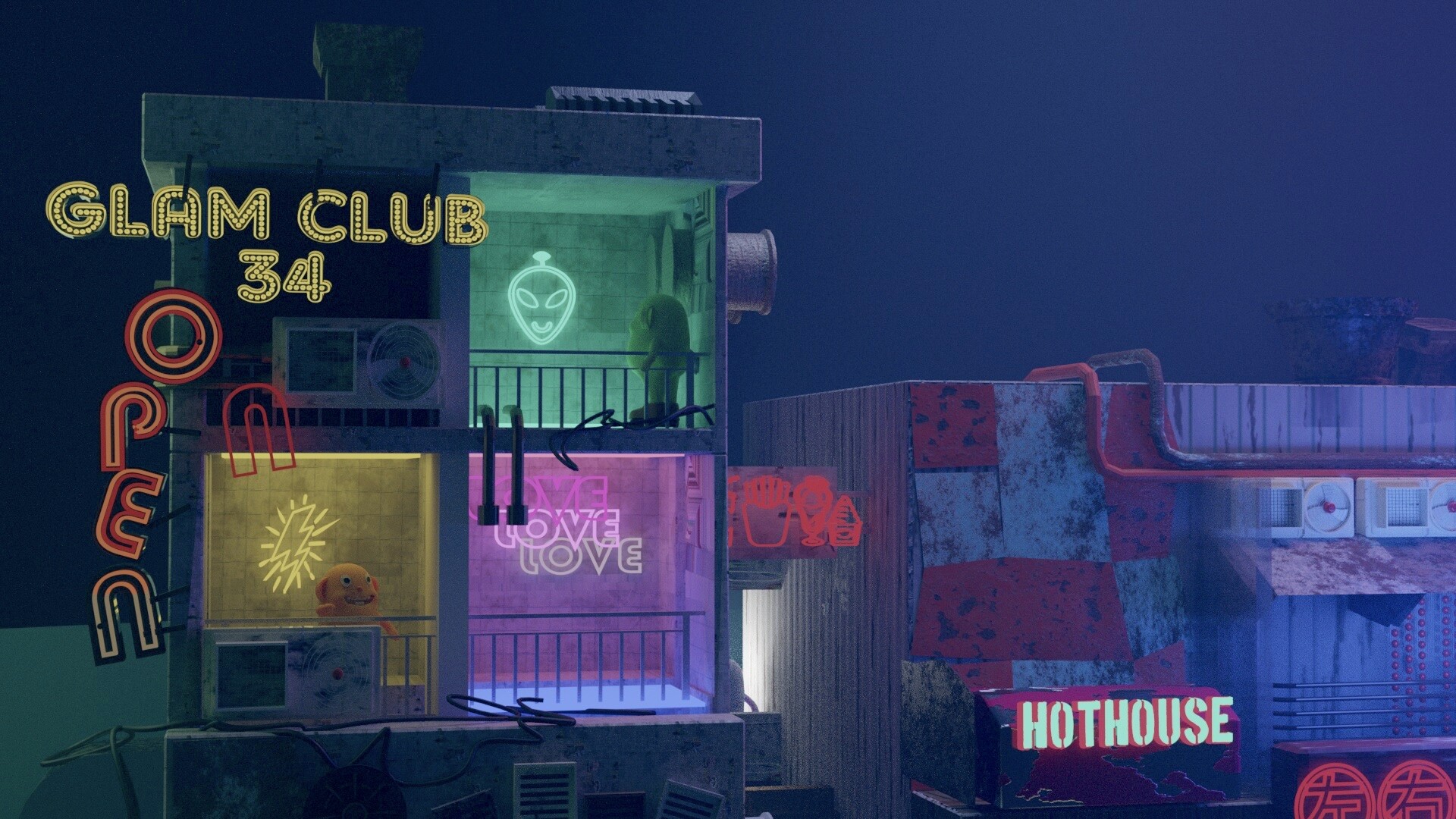 ArtStation - Cyberpunk Streets in the Night