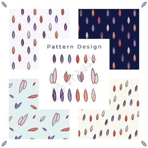 ArtStation - Leaf Pattern Design