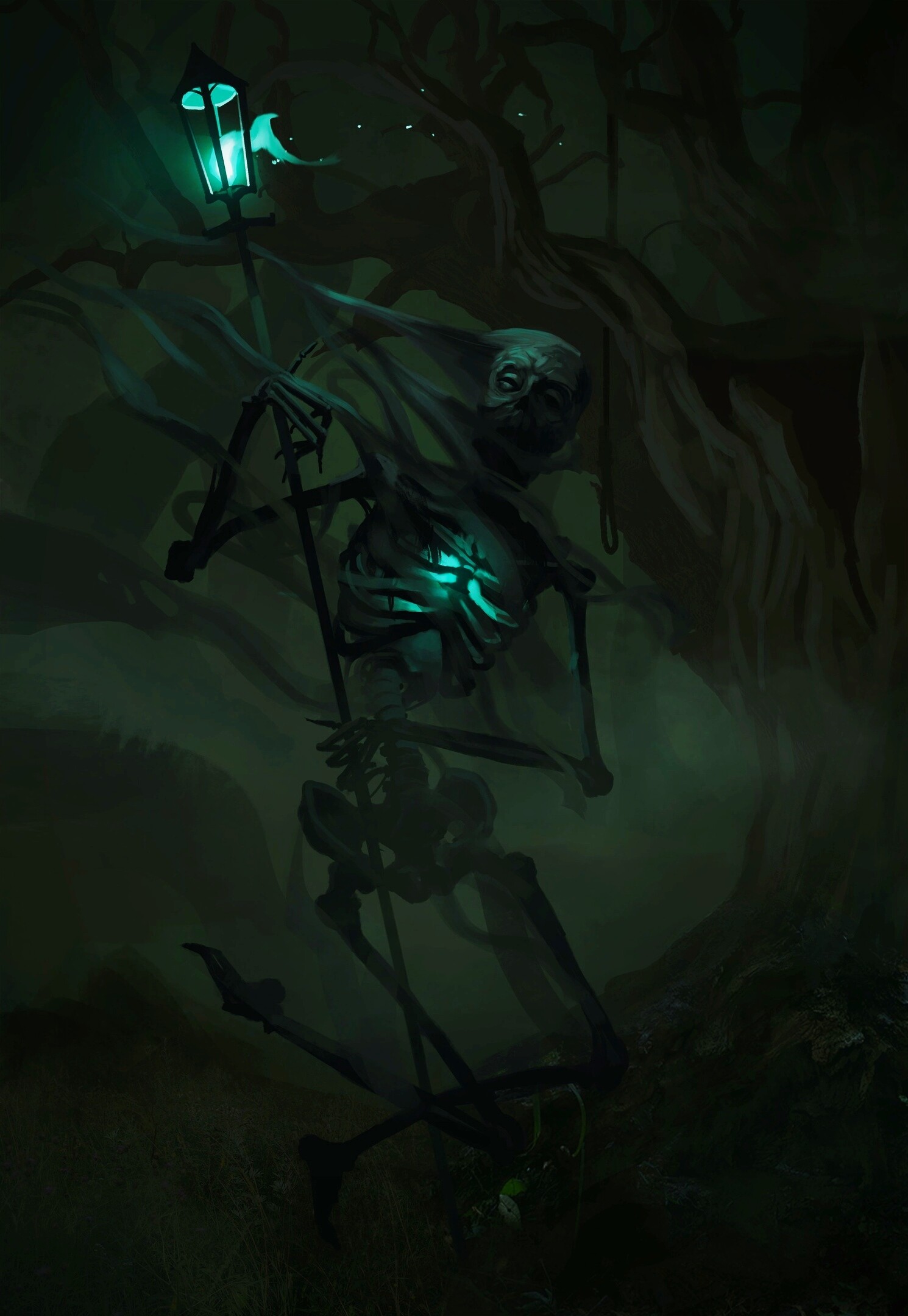 ArtStation - "The ghost of the burnt forest"