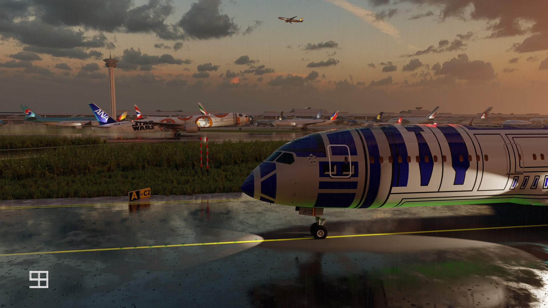 ArtStation - ANA B787 - RENDER