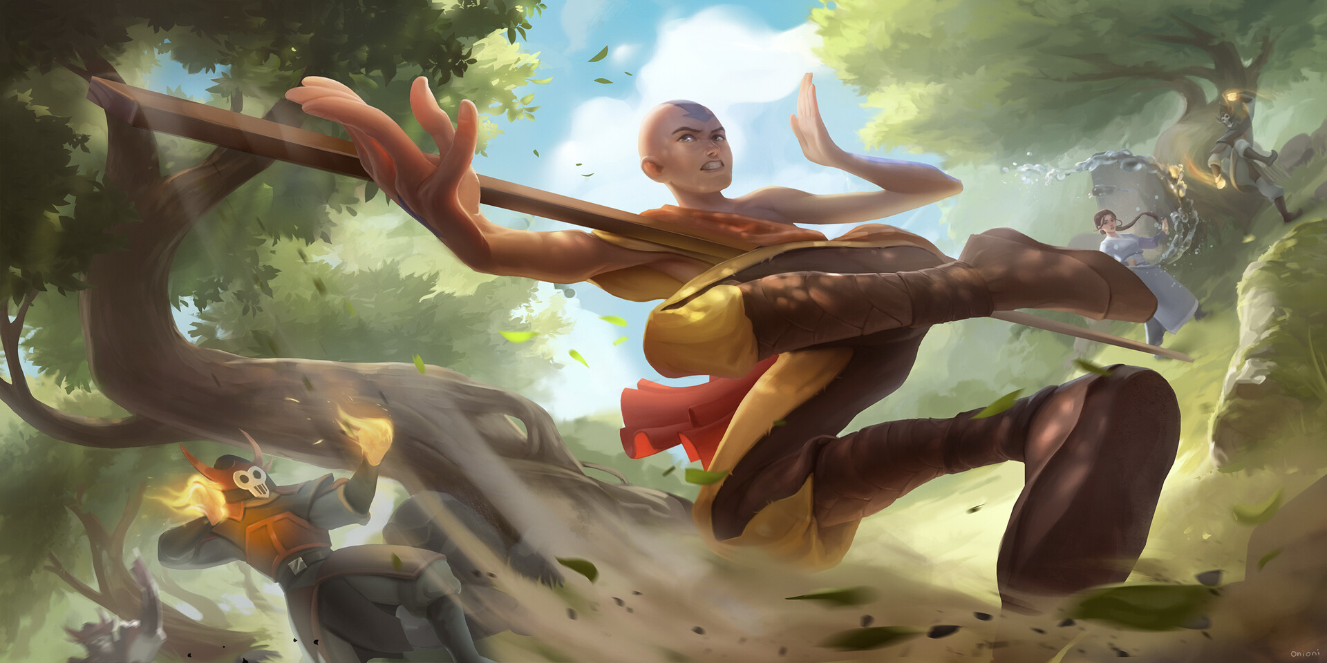 ArtStation - Avatar: Aang Fan Art
