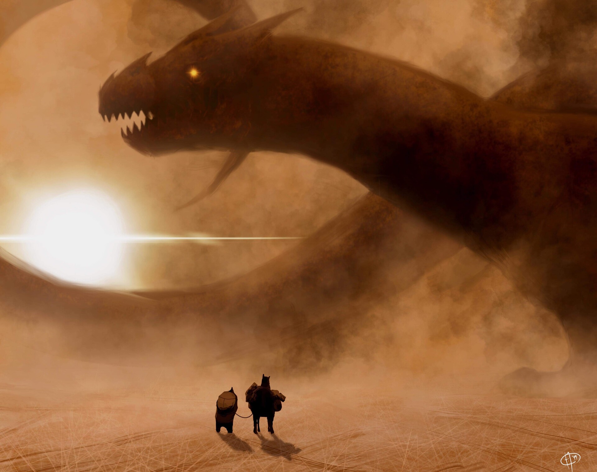 ArtStation - Sand Dragon