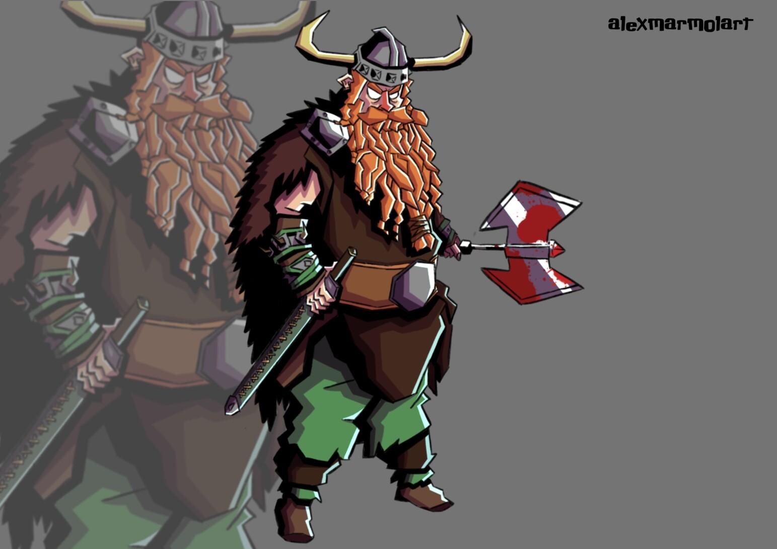 ArtStation - Dwarf Viking