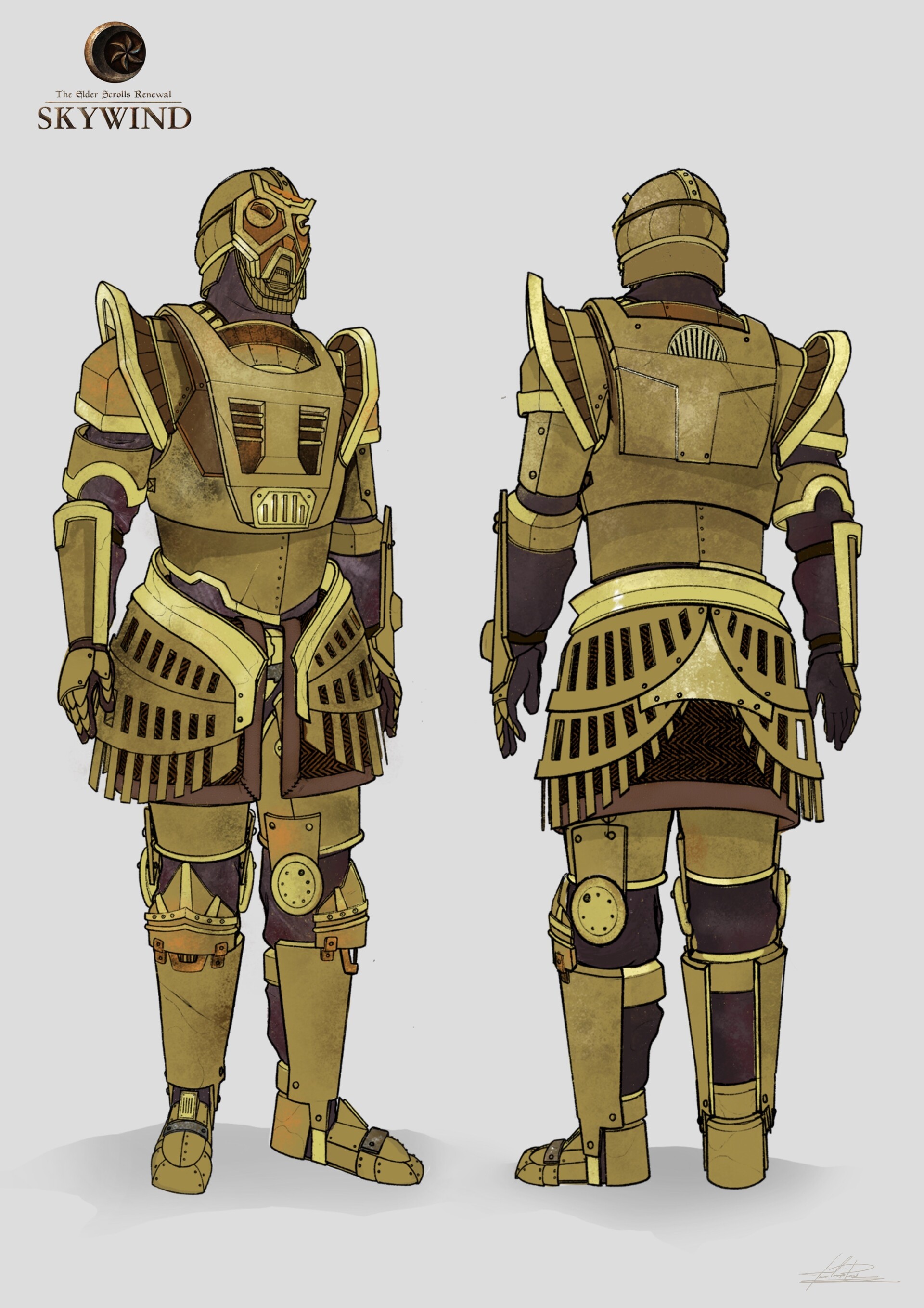 ArtStation - Dwemer scrap armor - SKYWIND