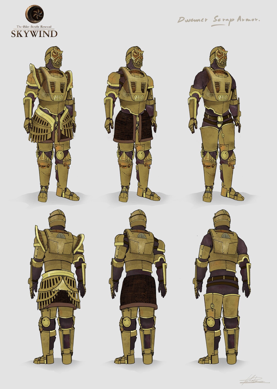 Javier Caamaño - Dwemer scrap armor - SKYWIND