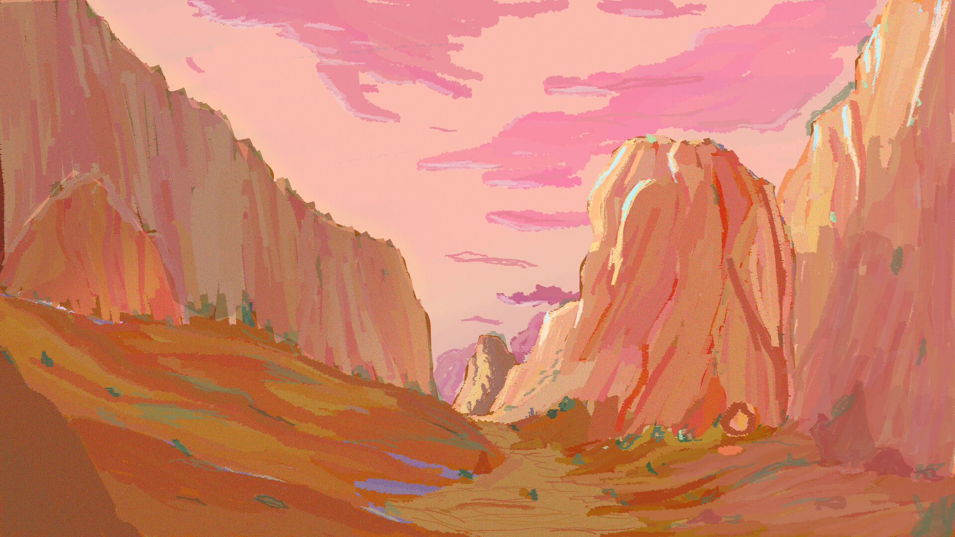 ArtStation - Canyon Concept