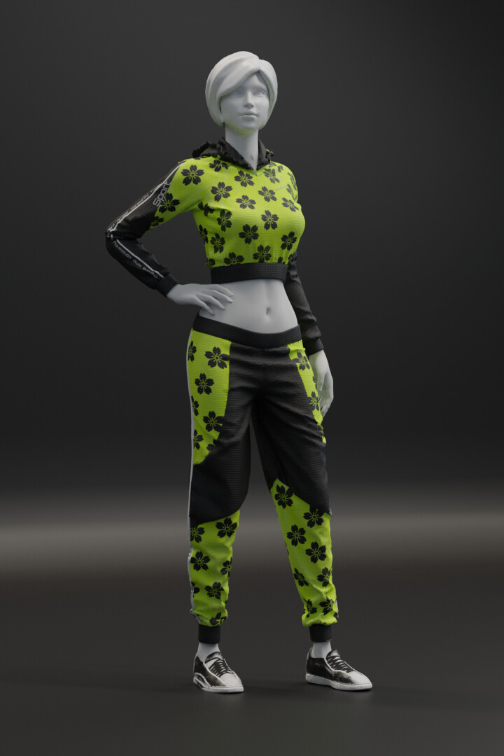 ArtStation - Women Track suit