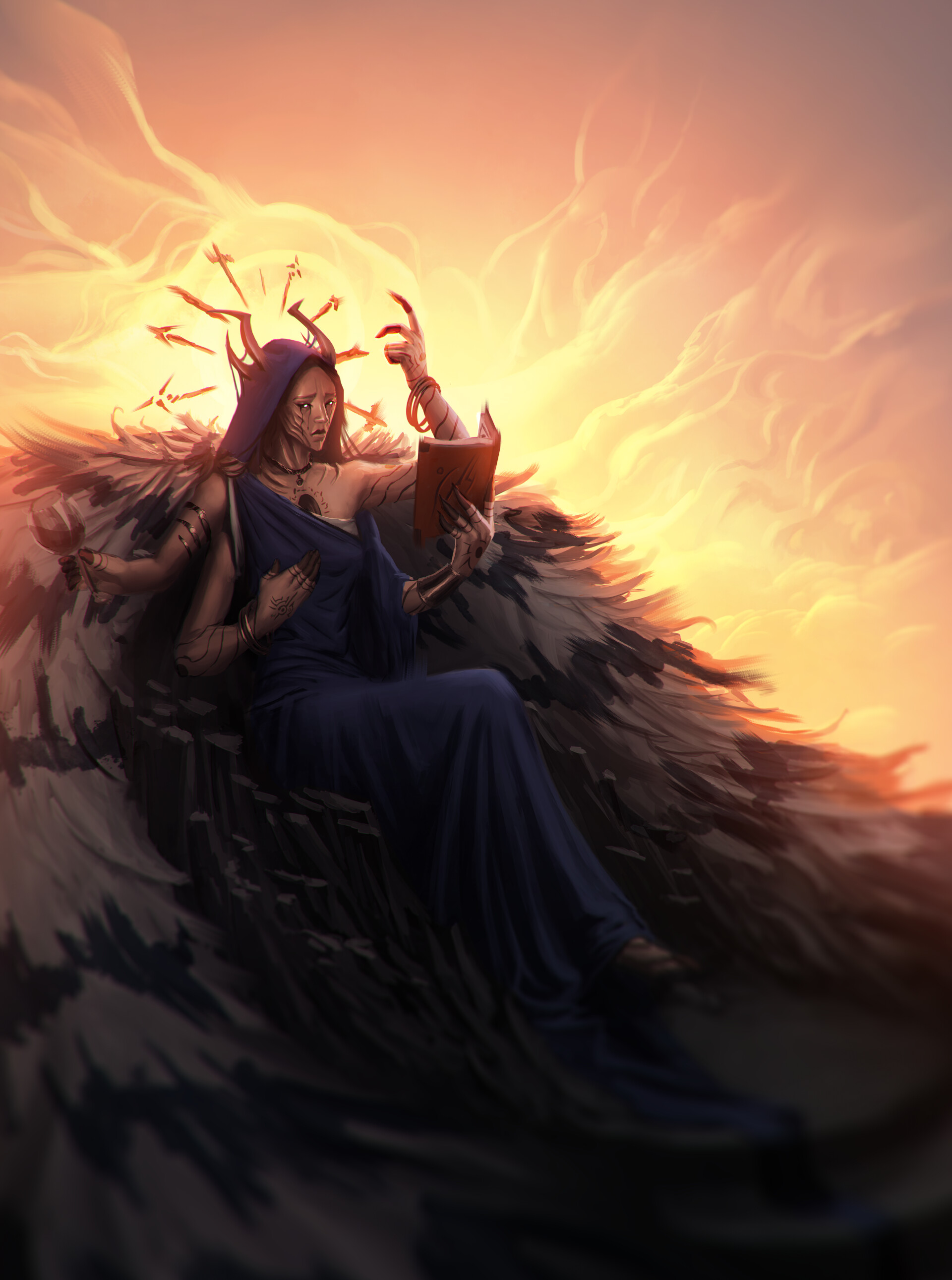 ArtStation - Nura'Leyah - The Weeping Nephil