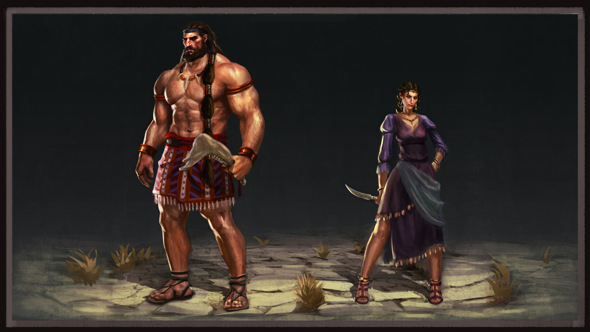 Samson And Delilah Cartoon