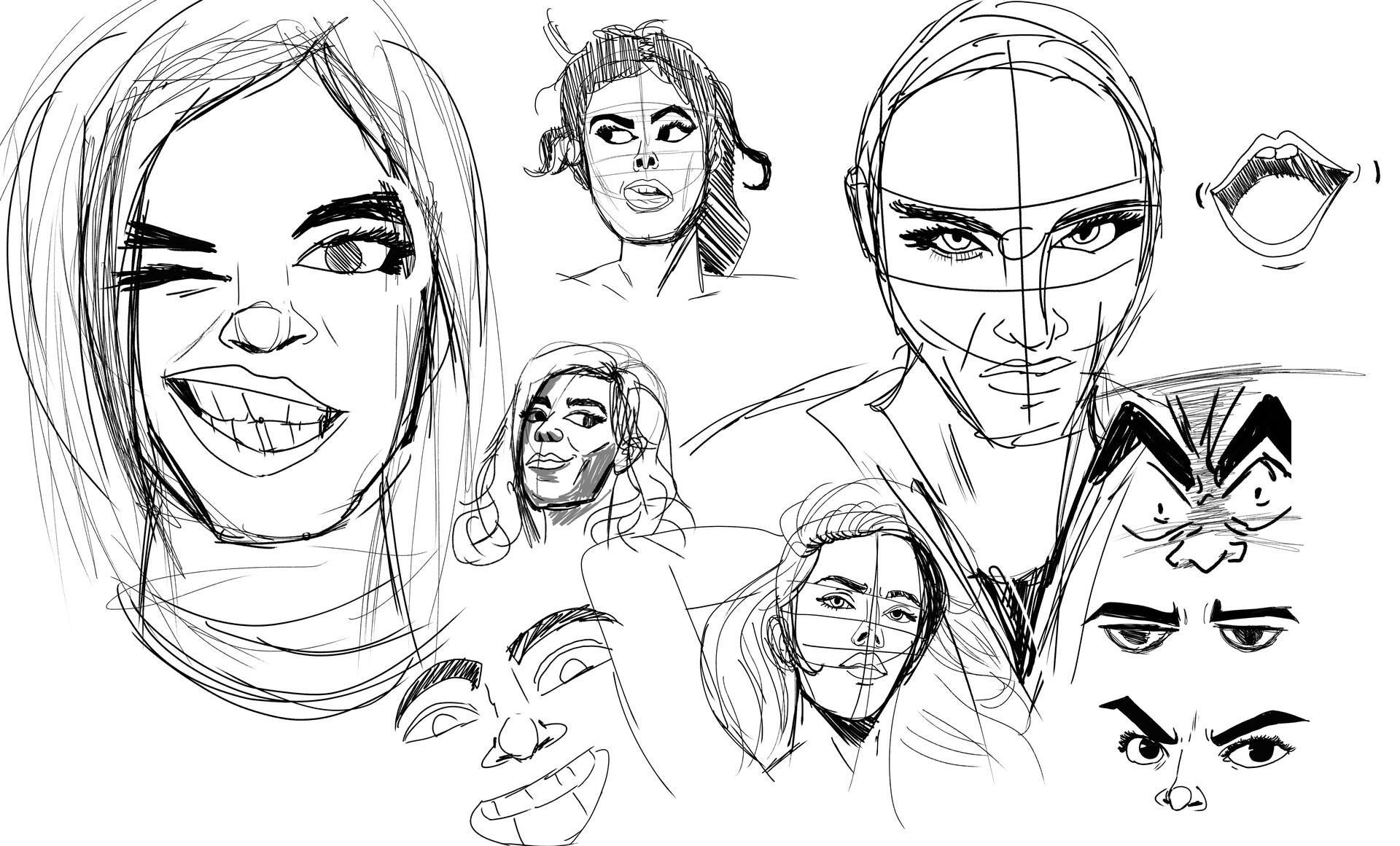 ArtStation - Life Drawing and Facial Expression Studies