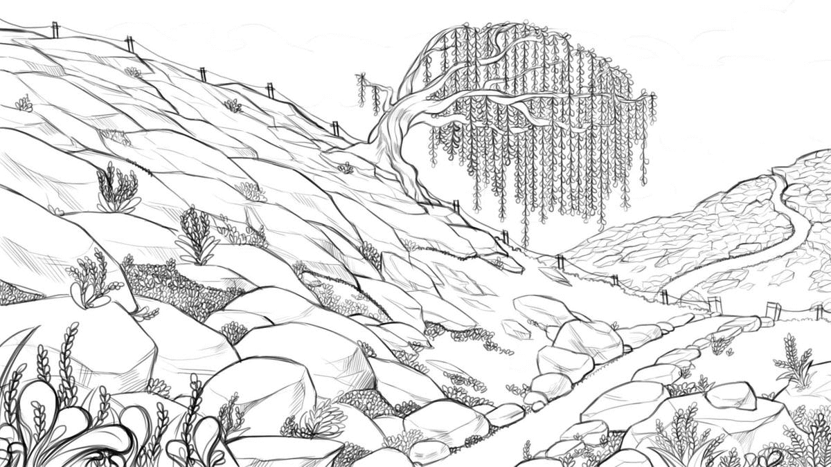 how to draw backgrounds for animation