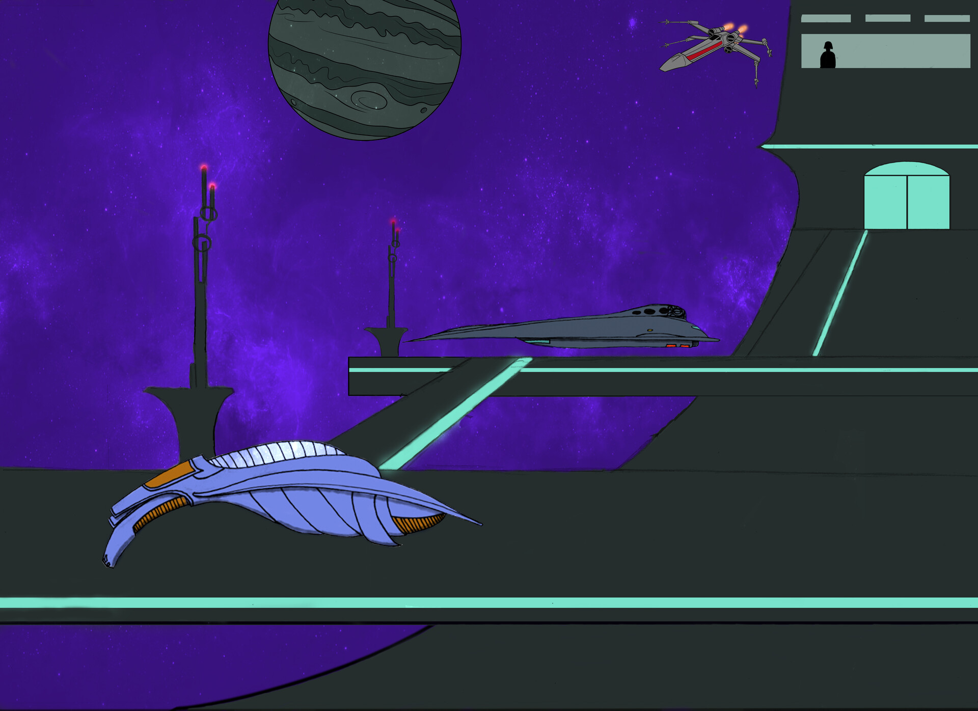 ArtStation - Cenário espacial