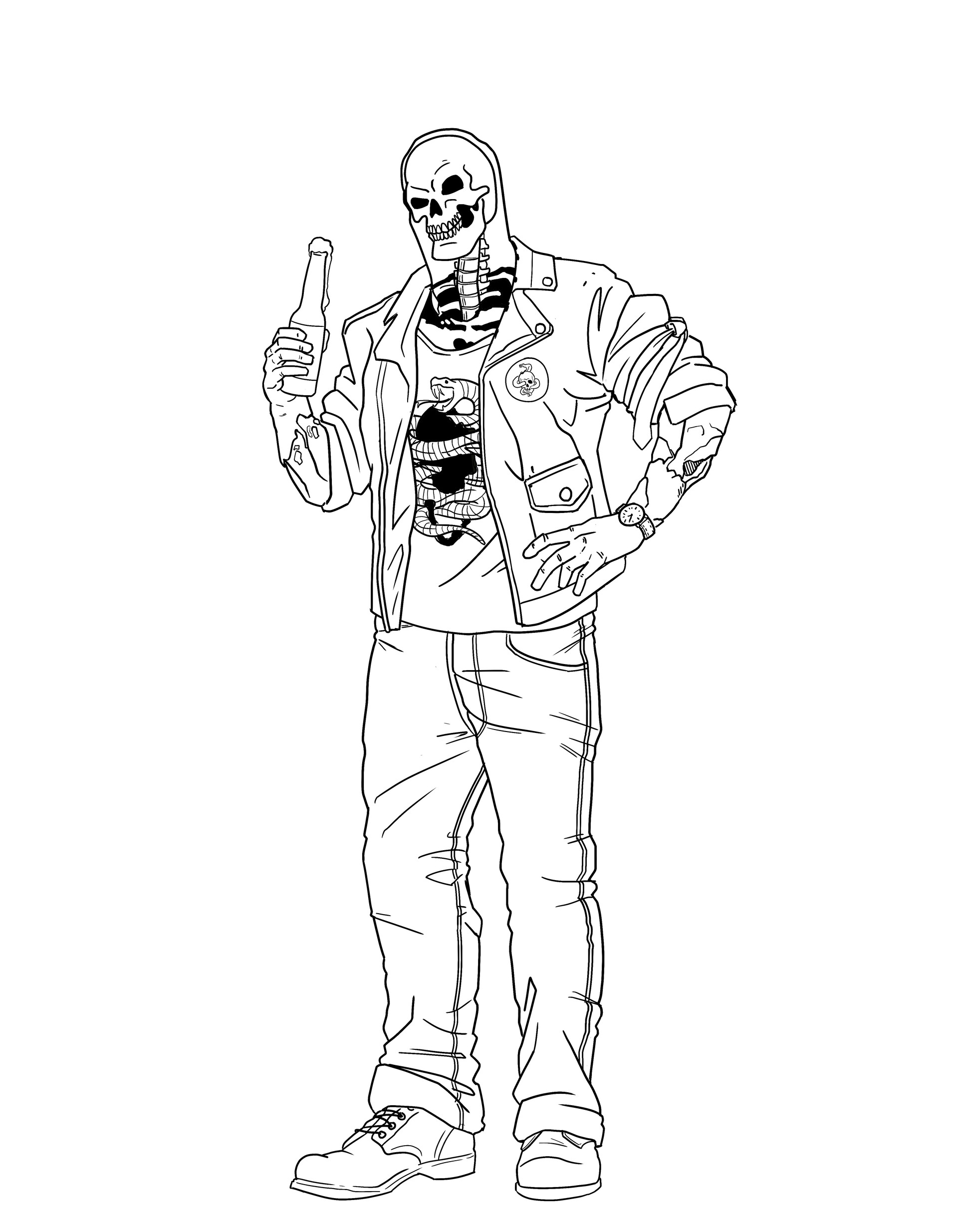 stone cold coloring pages