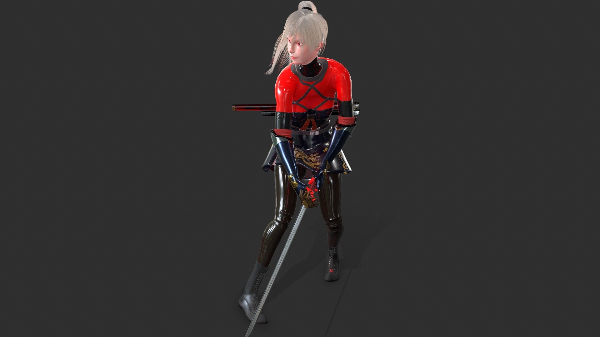 ArtStation - Modern samurai Girl