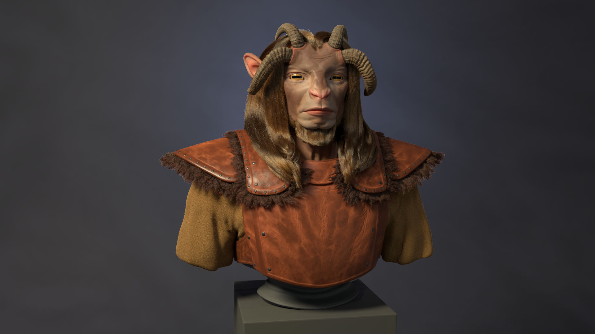 ArtStation - Goat Hybrid Bust
