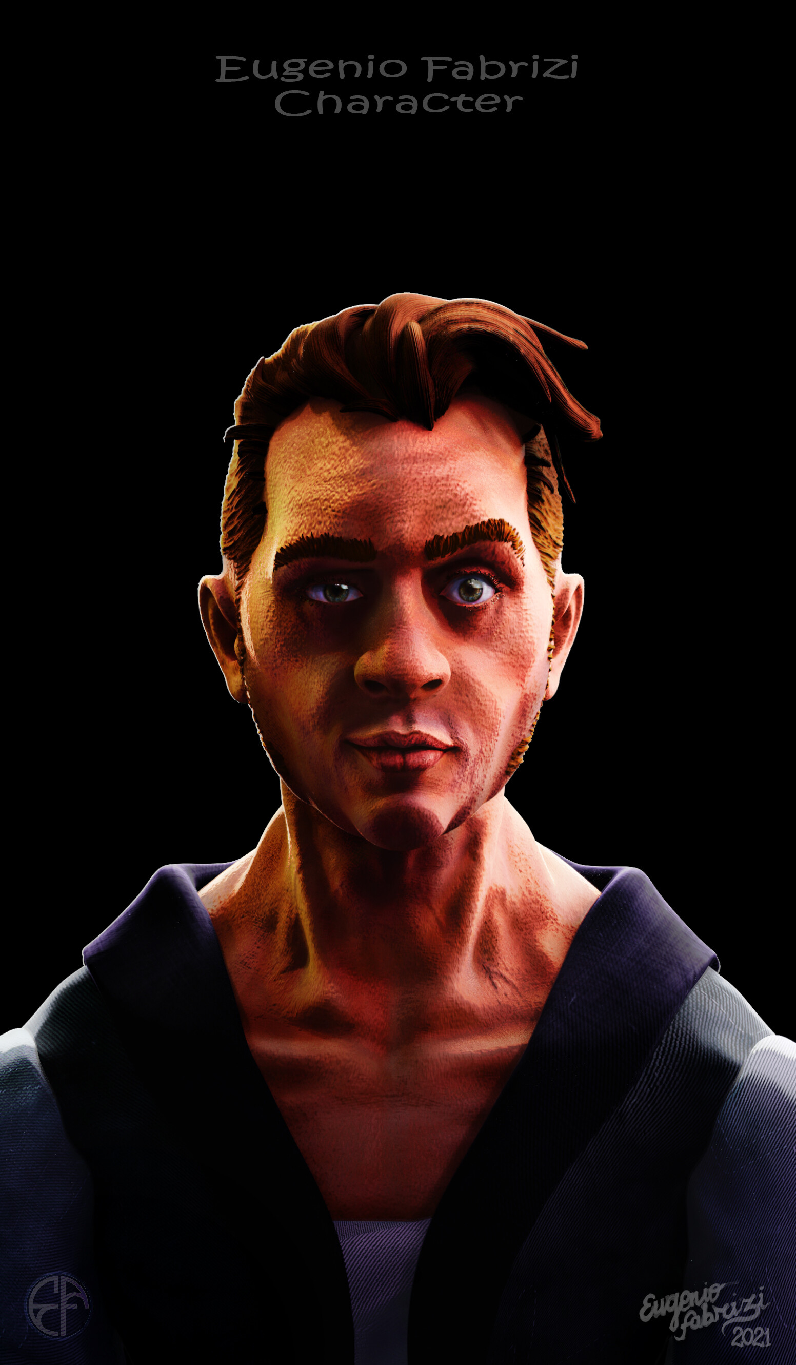 ArtStation - Male bust character