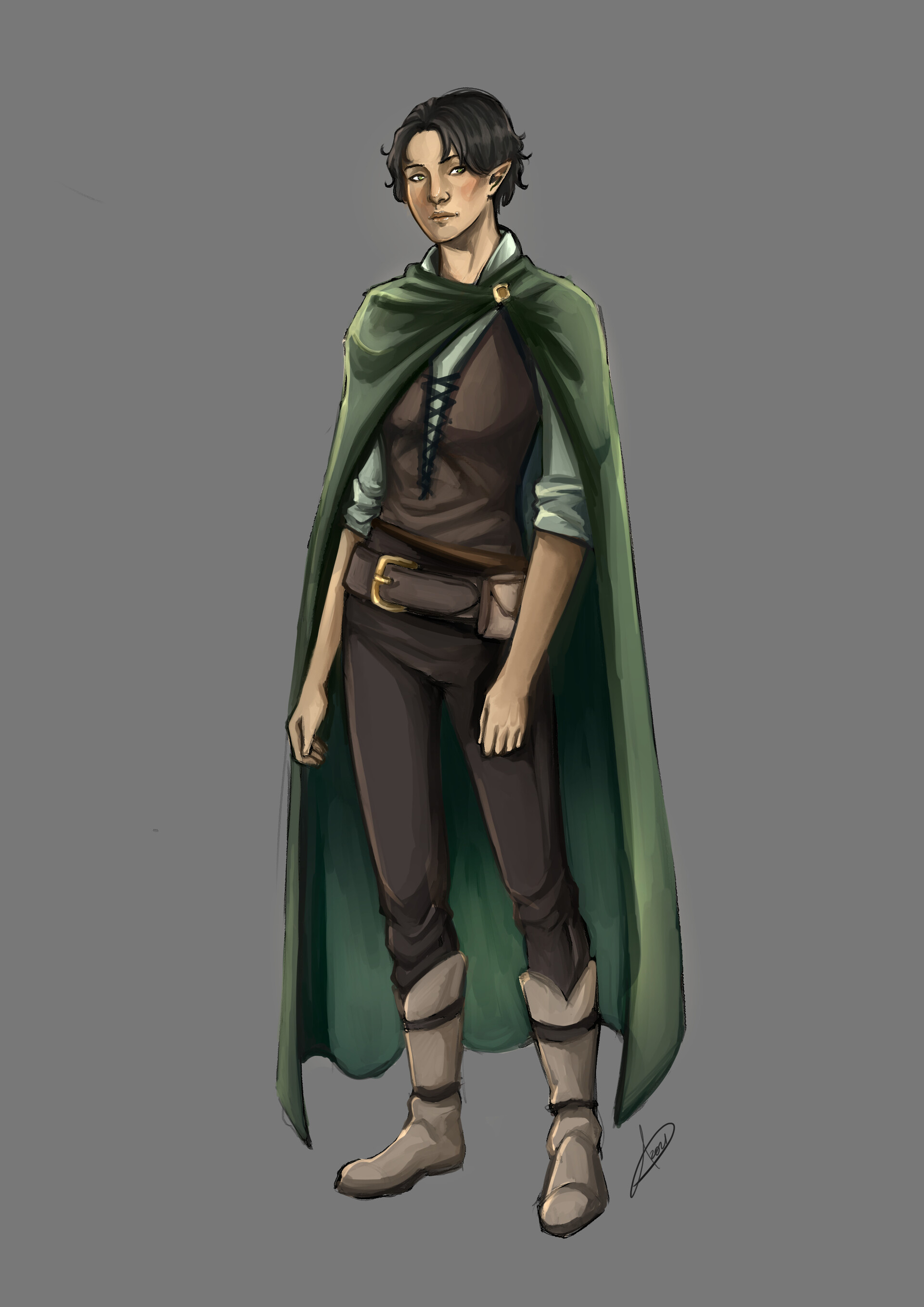 ArtStation - Character design (oc for a D&D adventure)