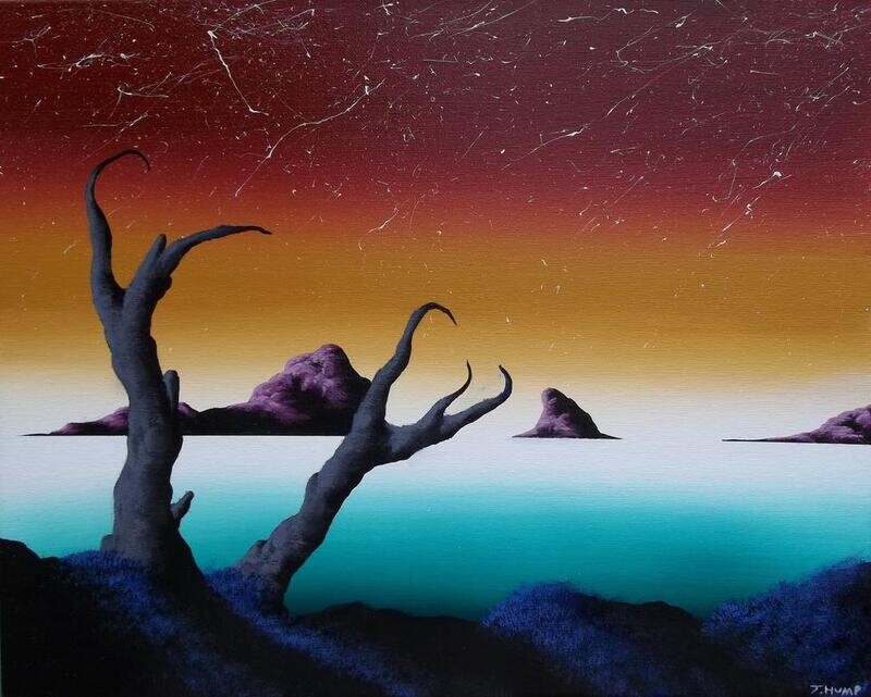 ArtStation - ABSENCE, Acrylics, 16" x 20".