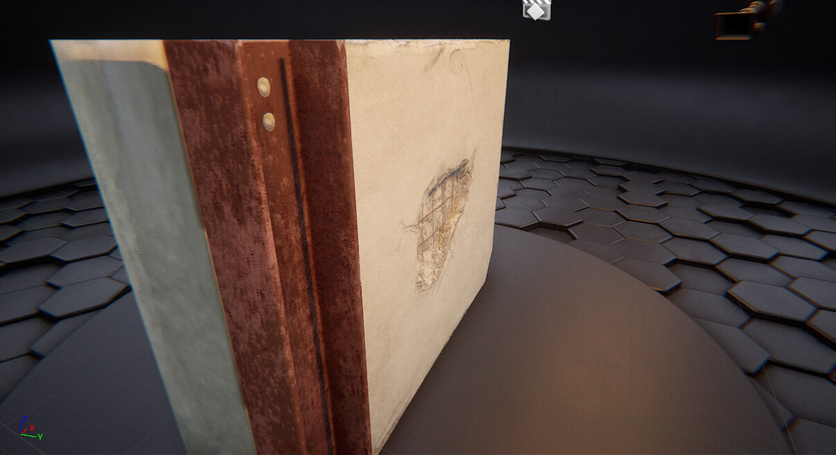 ArtStation - Concrete Bunker Wall Game Asset Texturing Study