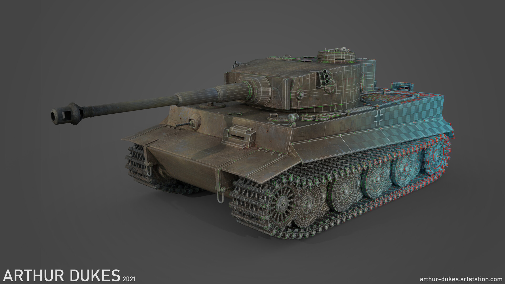 ArtStation - Tiger I Tank (WWII)